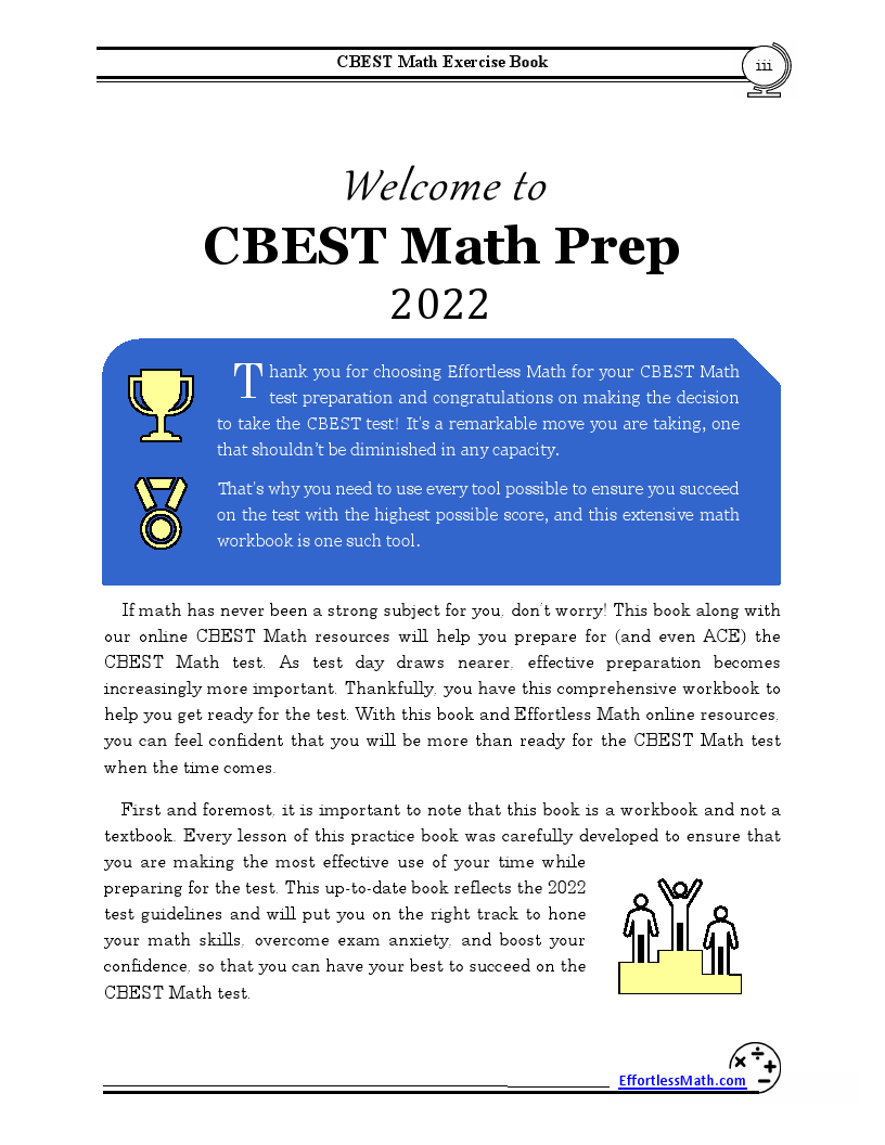 CBEST Math Exercise Book: A Comprehensive Workbook + CBEST Math ...