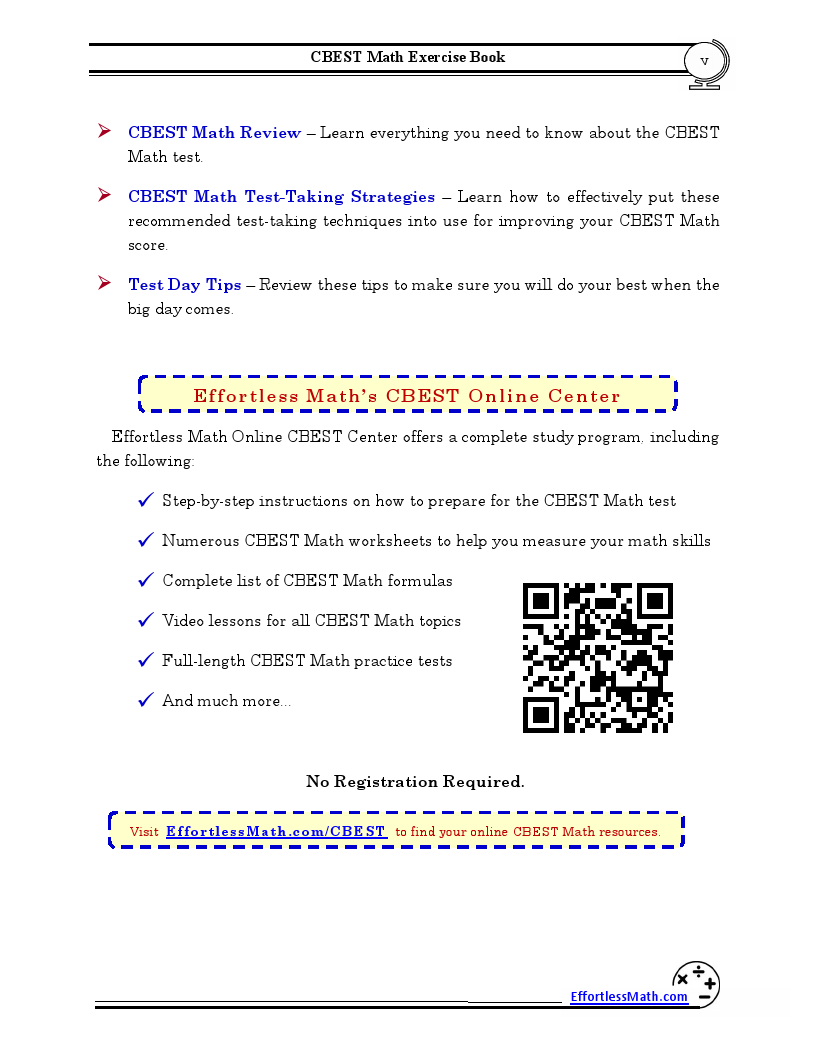 CBEST Math Exercise Book: A Comprehensive Workbook + CBEST Math ...