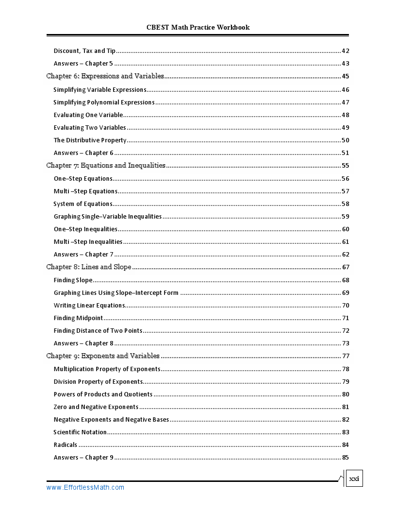 CBEST Math Practice Workbook: The Most Comprehensive Review for the ...