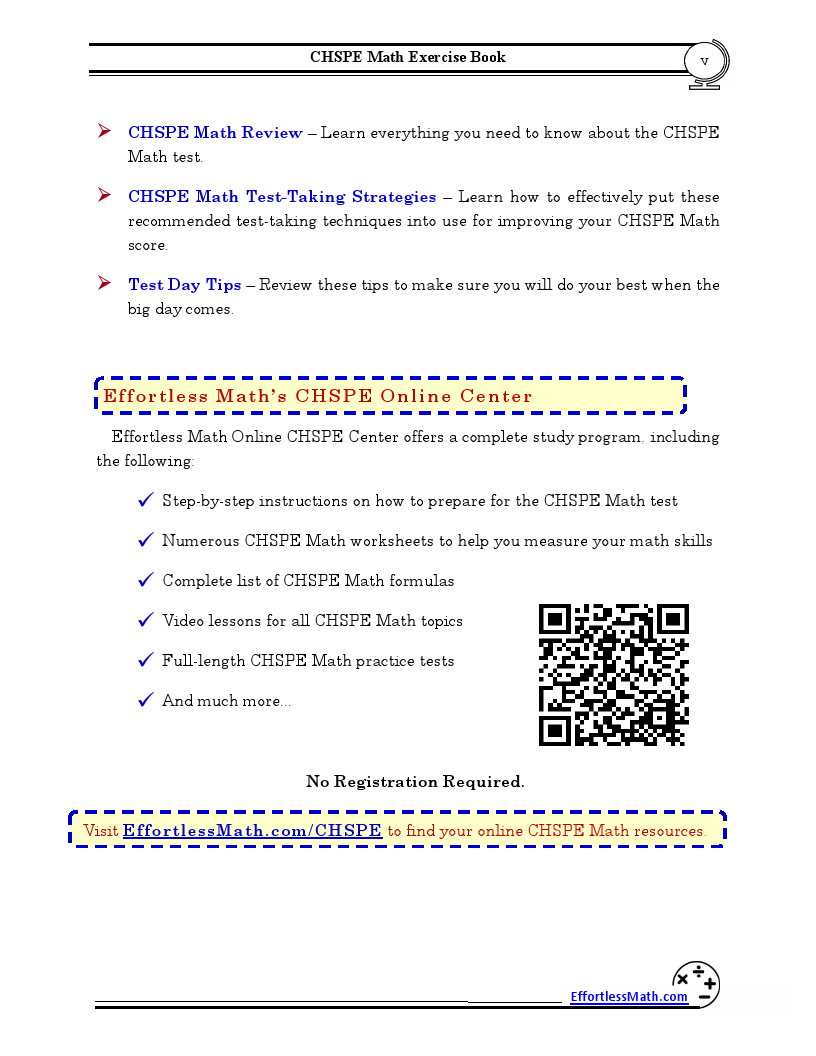 CHSPE Math Exercise Book: A Comprehensive Workbook + CHSPE Math ...