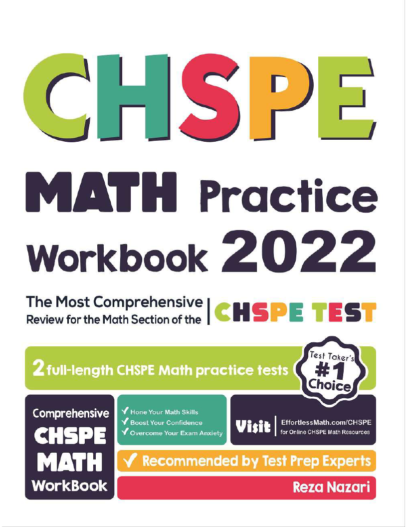 CHSPE Math Practice Workbook: The Most Comprehensive Review for the ...