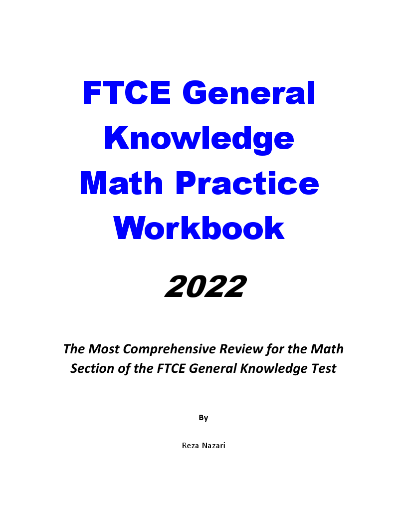 FTCE General Knowledge Math Practice Workbook 2025: The Most ...