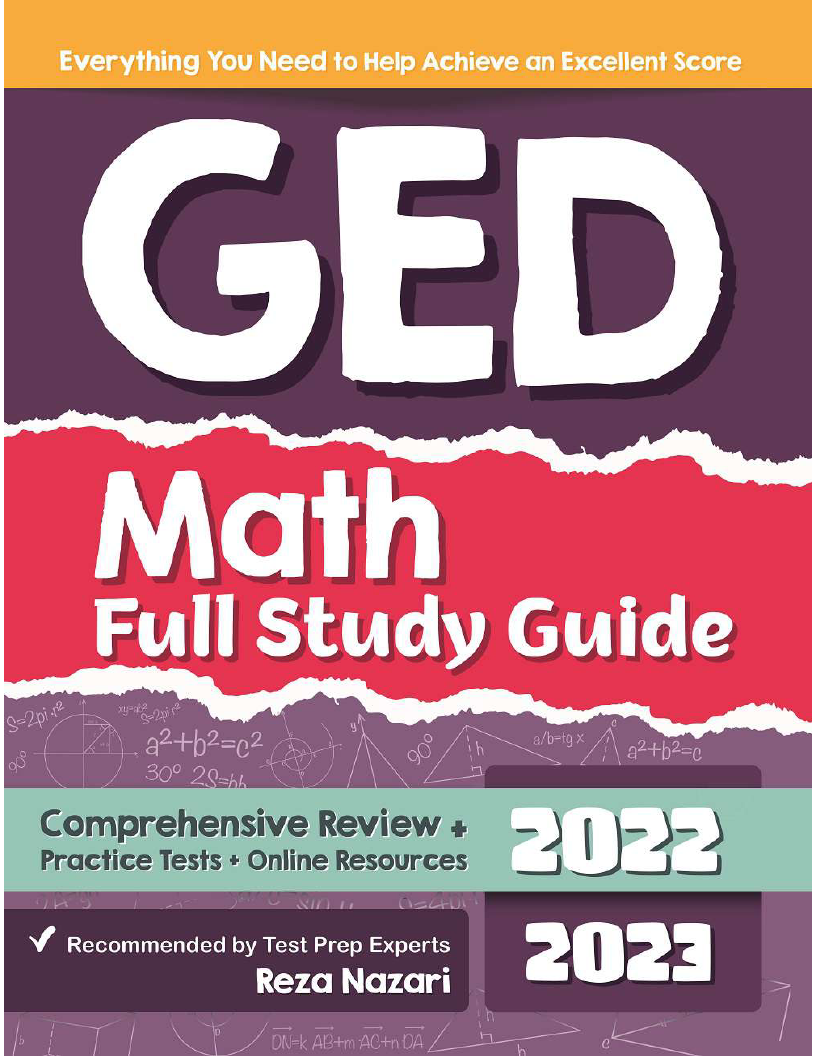 HiSET Math Full Study Guide: Comprehensive Review + Practice Tests ...