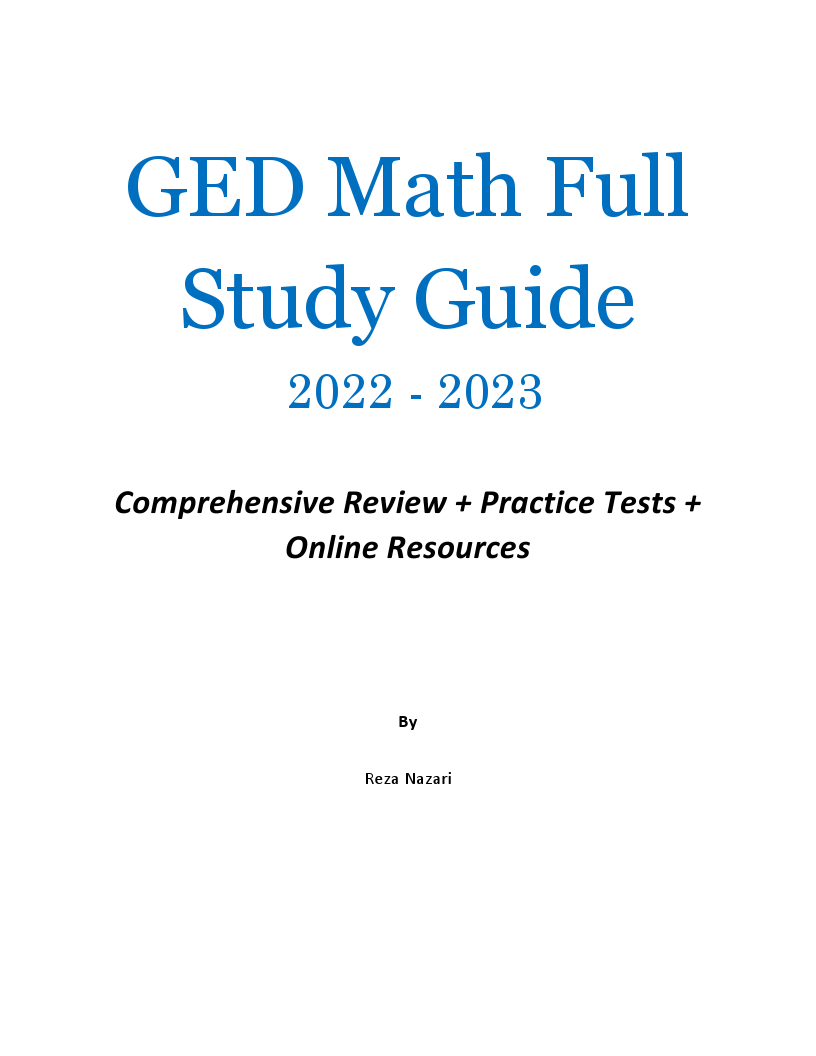 HiSET Math Full Study Guide: Comprehensive Review + Practice Tests ...