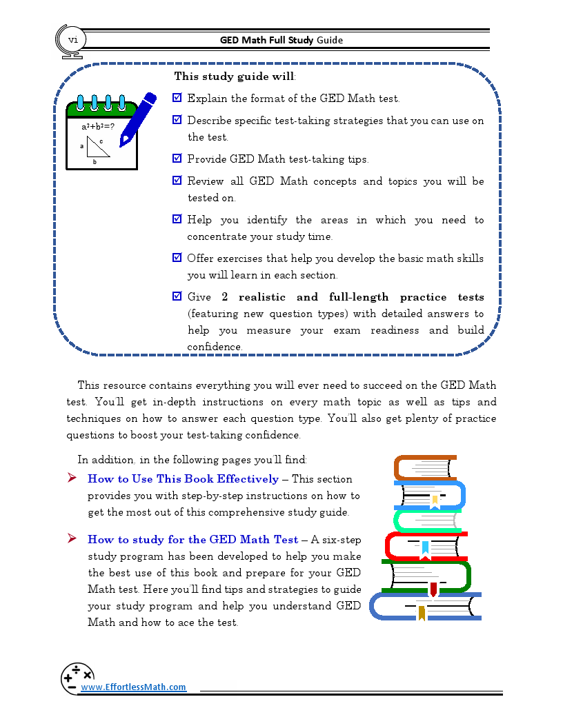 GED Math Full Study Guide: Comprehensive Review + Practice Tests ...