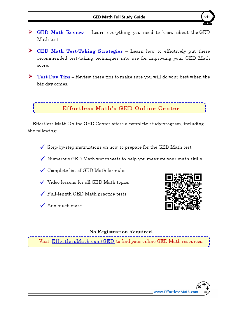 GED Math Full Study Guide: Comprehensive Review + Practice Tests ...