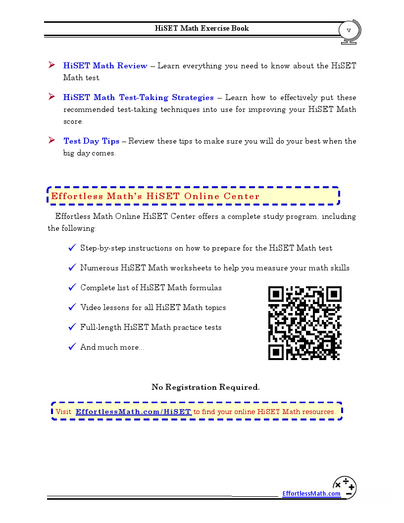 HiSET Math Exercise Book: A Comprehensive Workbook + HiSET Math ...