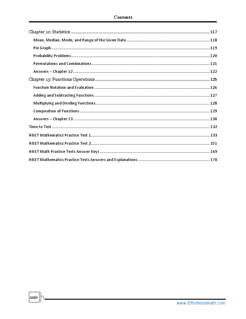 HiSET Math Practice Workbook 2024: The Most Comprehensive Review for ...