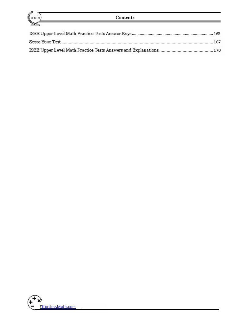 ISEE Upper Level Math Exercise Book: A Comprehensive Workbook + ISEE ...