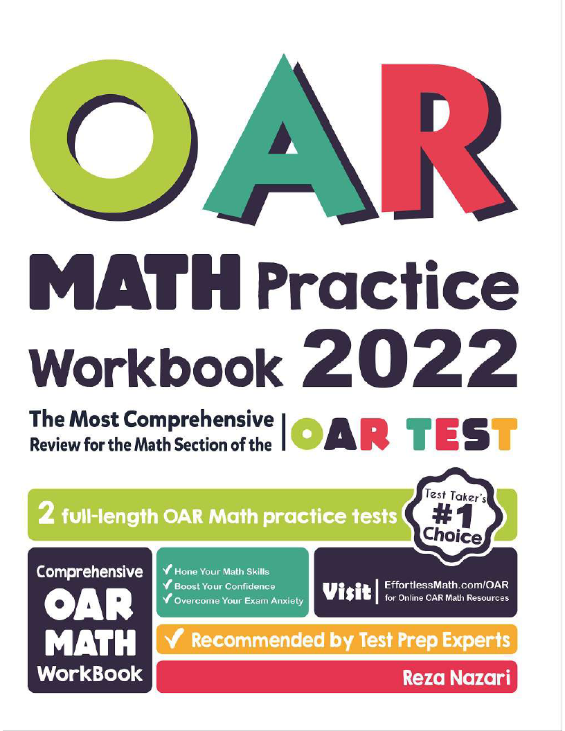 OAR Math Practice Workbook 2025: The Most Comprehensive Review for the ...