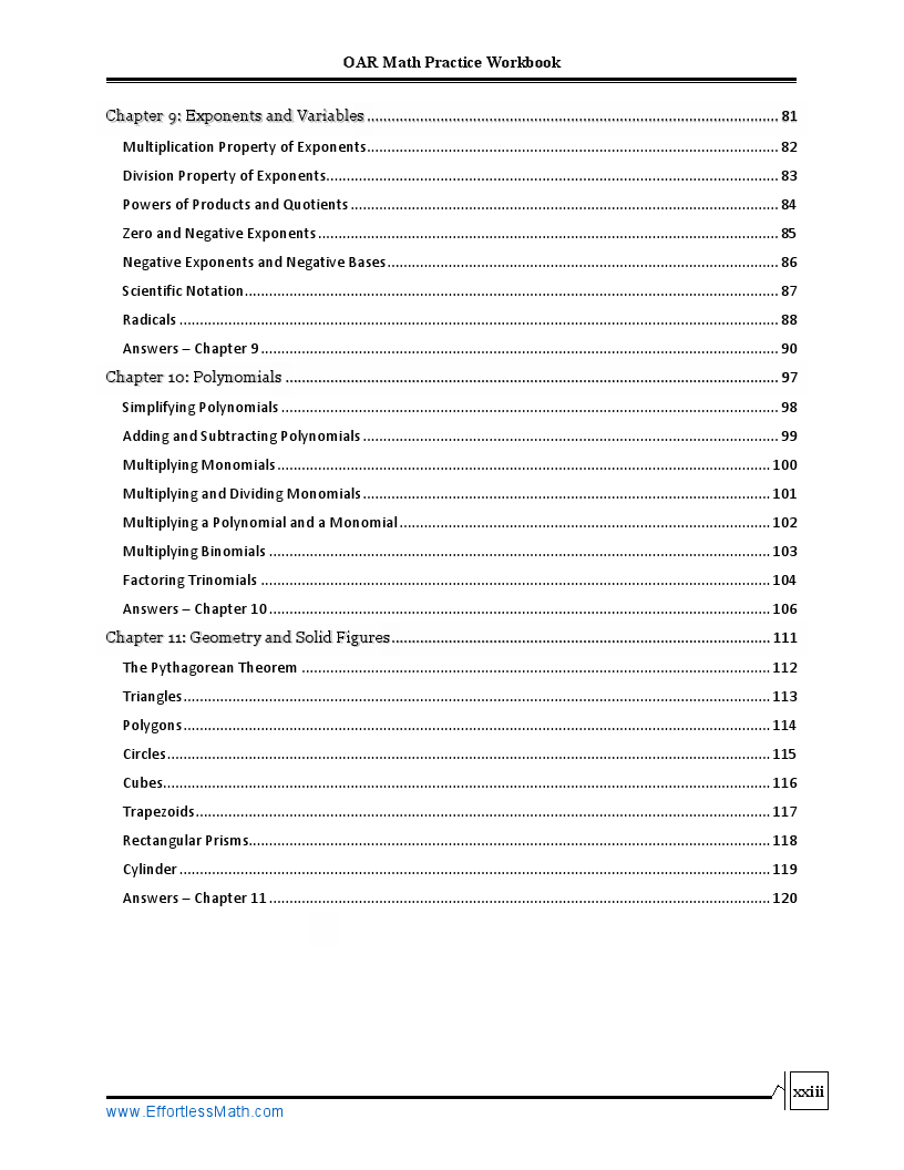 OAR Math Practice Workbook 2025: The Most Comprehensive Review for the ...