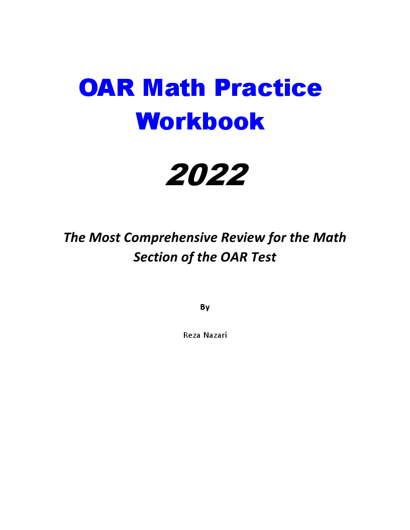 OAR Math Practice Workbook 2025: The Most Comprehensive Review for the ...