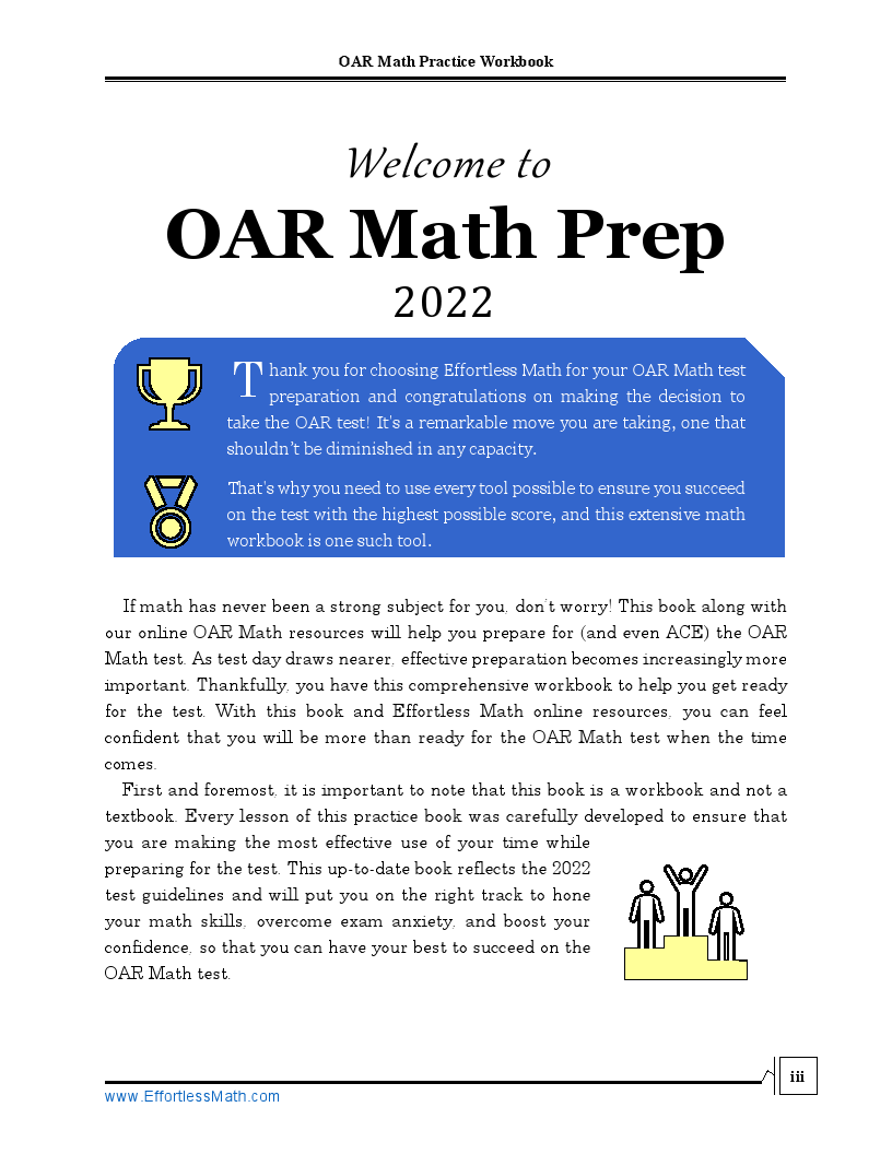 OAR Math Practice Workbook 2025: The Most Comprehensive Review for the ...