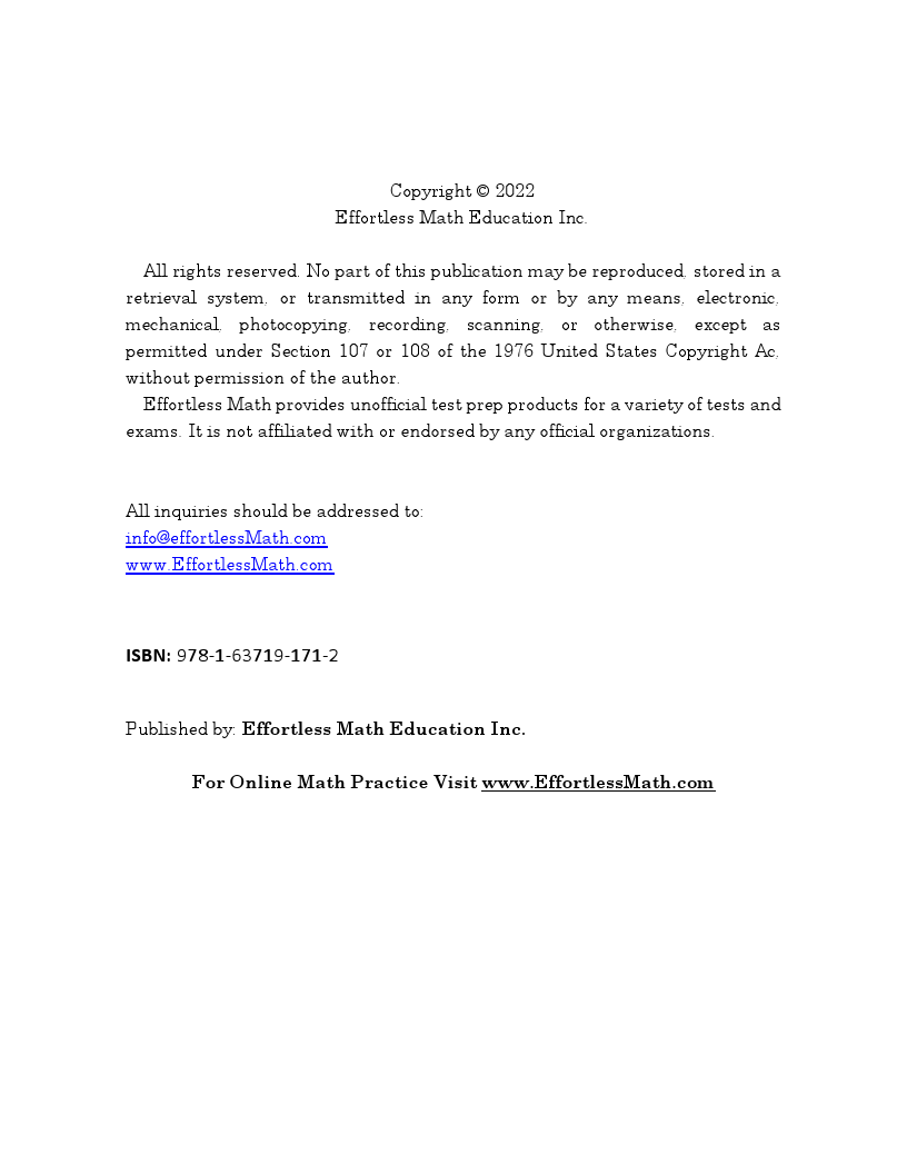 PERT Math Exercise Book: A Comprehensive Workbook + PERT Math Practice ...