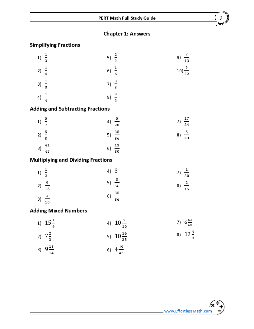 PERT Math Full Study Guide: Comprehensive Review + Practice Tests ...