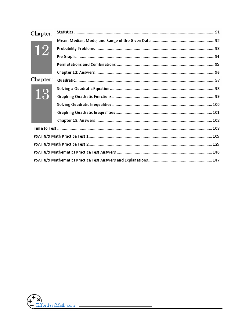 PSAT 8/9 Math Full Study Guide: Comprehensive Review + Practice Tests ...
