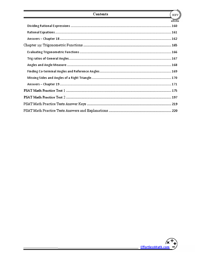 PSAT Math Exercise Book: A Comprehensive Workbook + PSAT Math Practice ...