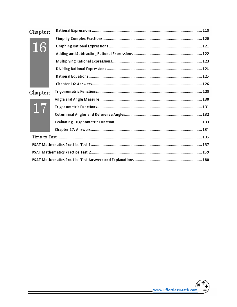 PSAT Math Full Study Guide: Comprehensive Review + Practice Tests ...