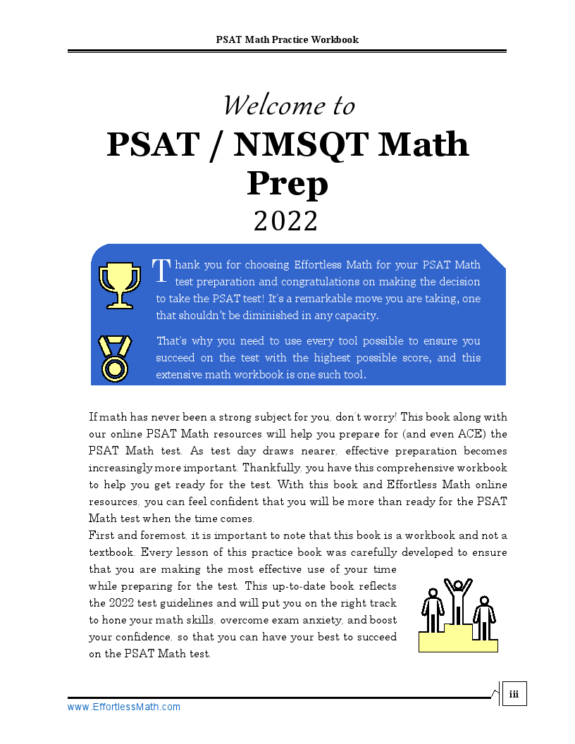 PSAT Math Practice Workbook 2024: The Most Comprehensive Review for the ...