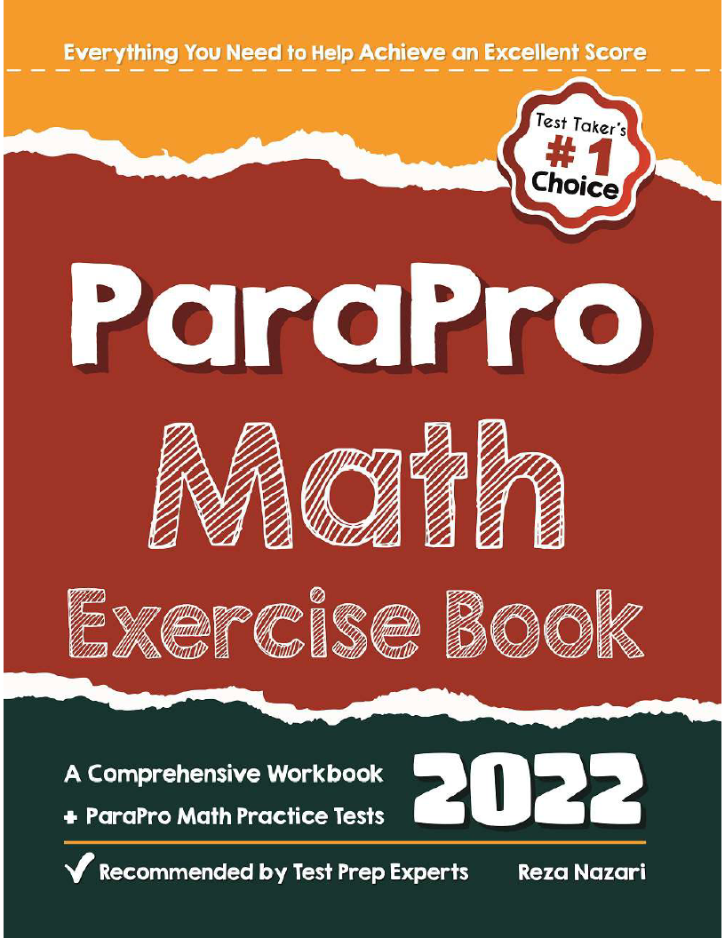 ParaPro Math Exercise Book: A Comprehensive Workbook + ParaPro Math ...