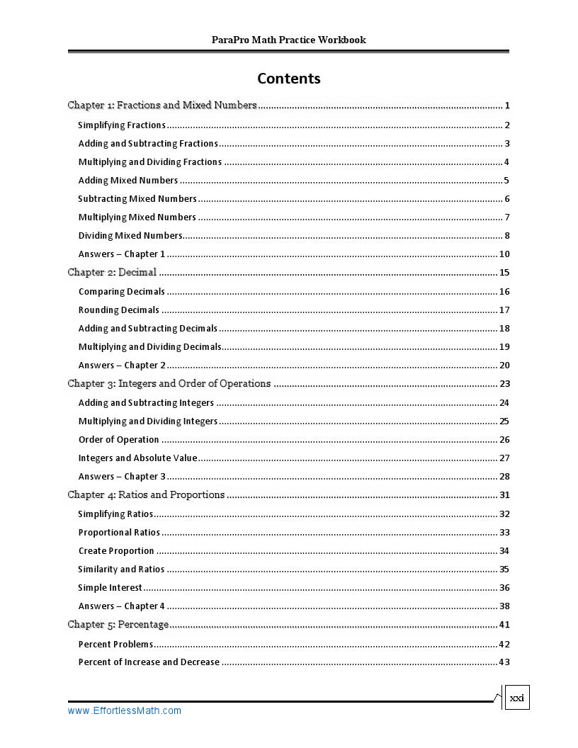 ParaPro Math Practice Workbook 2025: The Most Comprehensive Review for ...