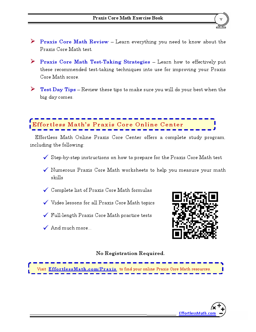 Praxis Core Math Exercise Book: A Comprehensive Workbook + Praxis Core ...