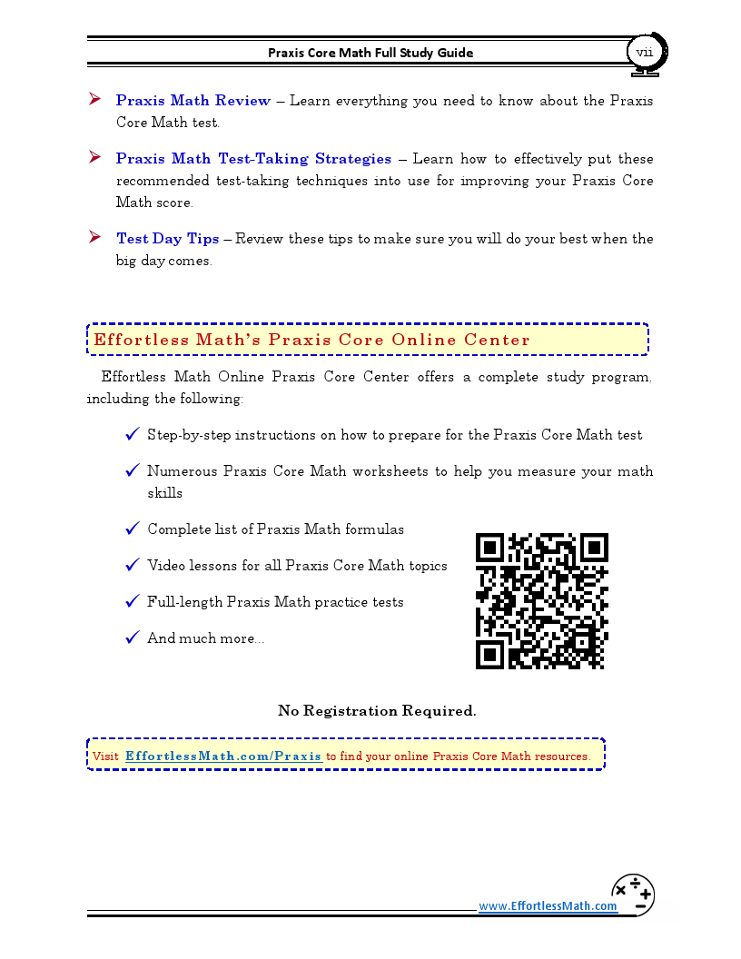 Praxis Core Math Full Study Guide: Comprehensive Review + Practice ...