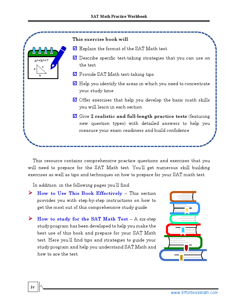 SAT Math Practice Workbook 2024: The Most Comprehensive Review for the ...