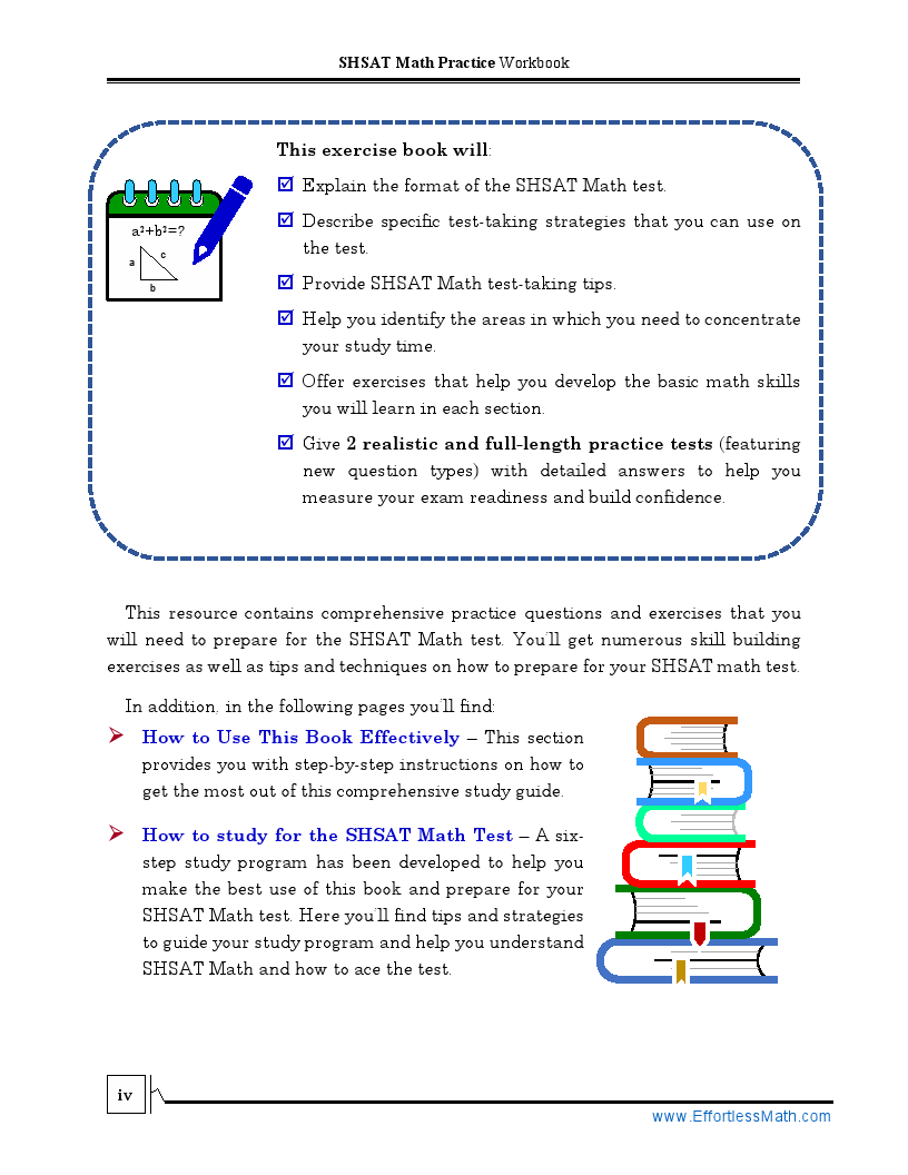 SHSAT Math Practice Workbook 2024: The Most Comprehensive Review for ...