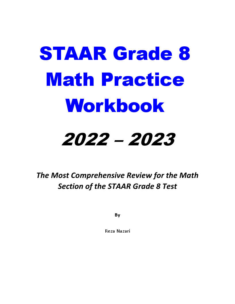 Staar Grade 8 Math Practice Workbook 2024 The Most Comprehensive