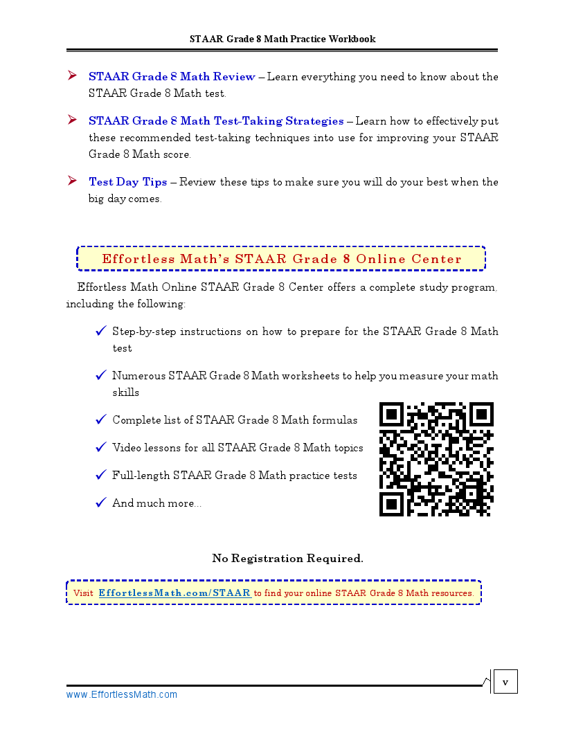Staar Grade 8 Math Practice Workbook 2024 The Most Comprehensive