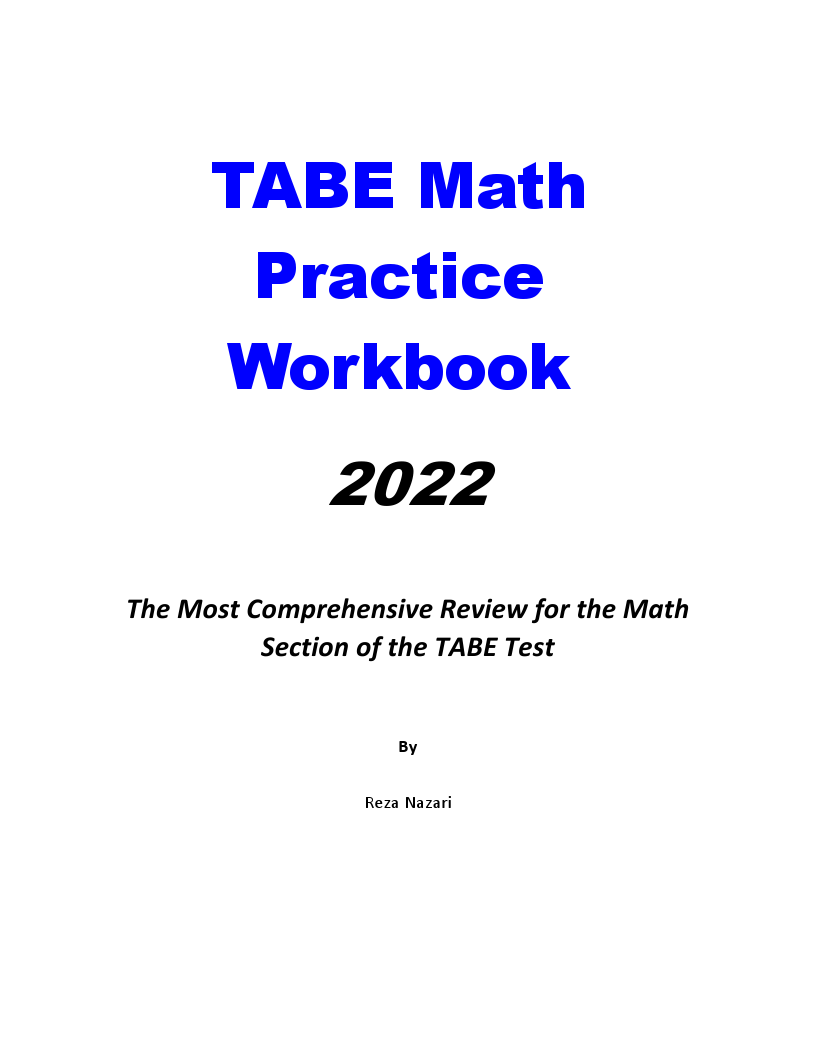 TABE Math Practice Workbook 2025: The Most Comprehensive Review for the ...