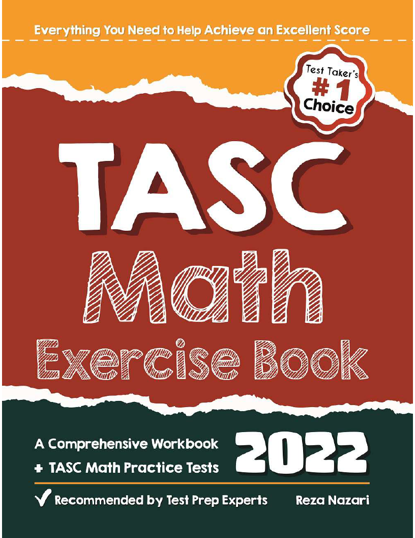 TASC Math Exercise Book: A Comprehensive Workbook + TASC Math Practice ...