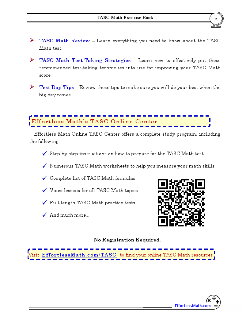 TASC Math Exercise Book: A Comprehensive Workbook + TASC Math Practice ...