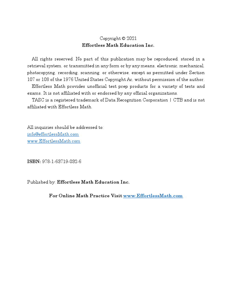 TASC Math Practice Workbook 2023: The Most Comprehensive Review for the ...