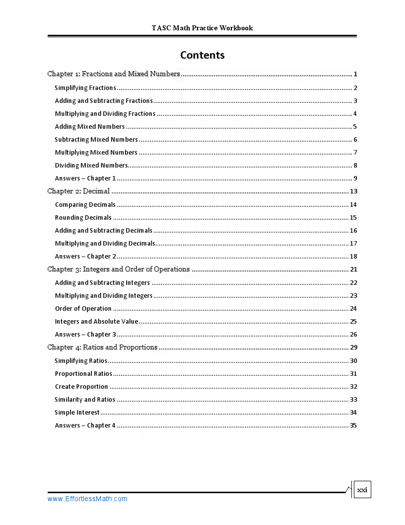 TASC Math Practice Workbook 2026 PDF Practice Workbook | Effortless Math