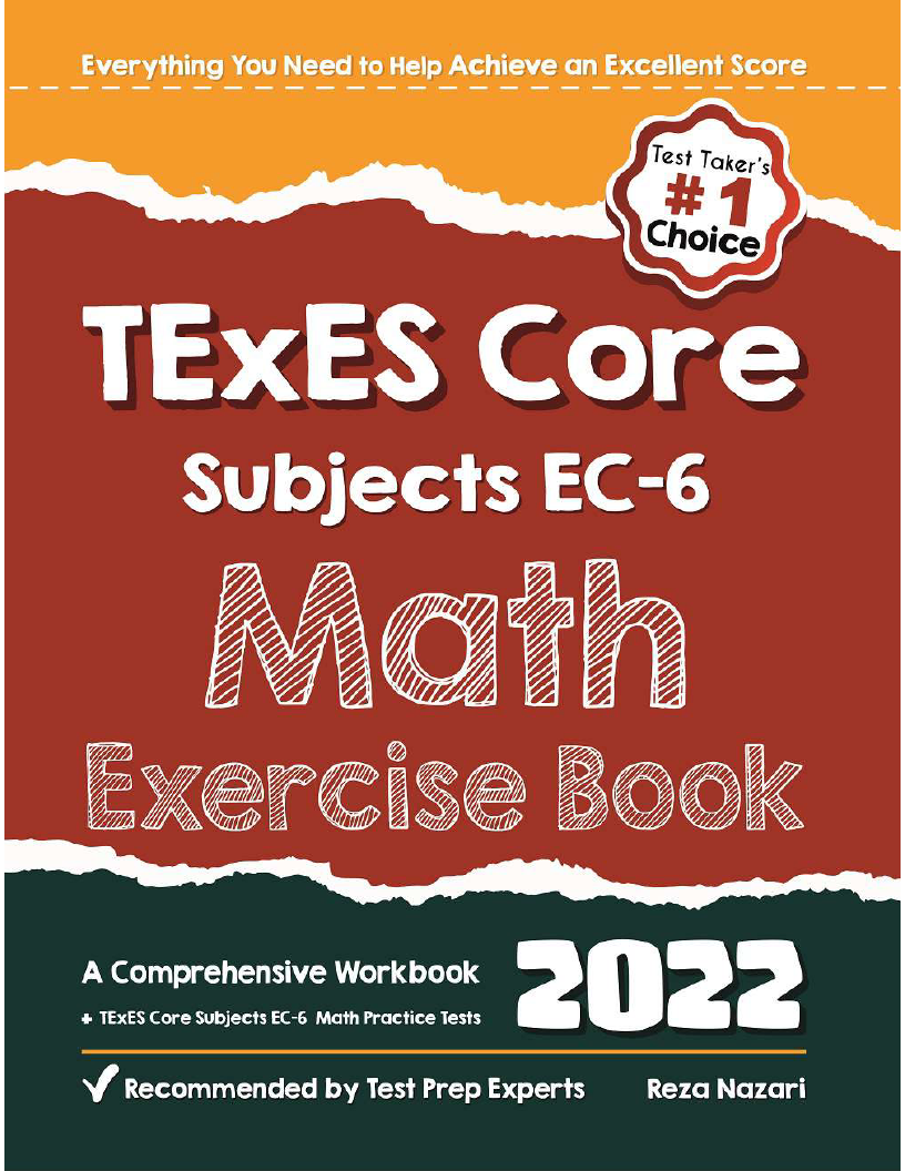 TExES Core Subjects EC 6 Math Exercise Book A Comprehensive Workbook texes-core-subjects-ec-6-math-exercise-book-a-comprehensive-workbook