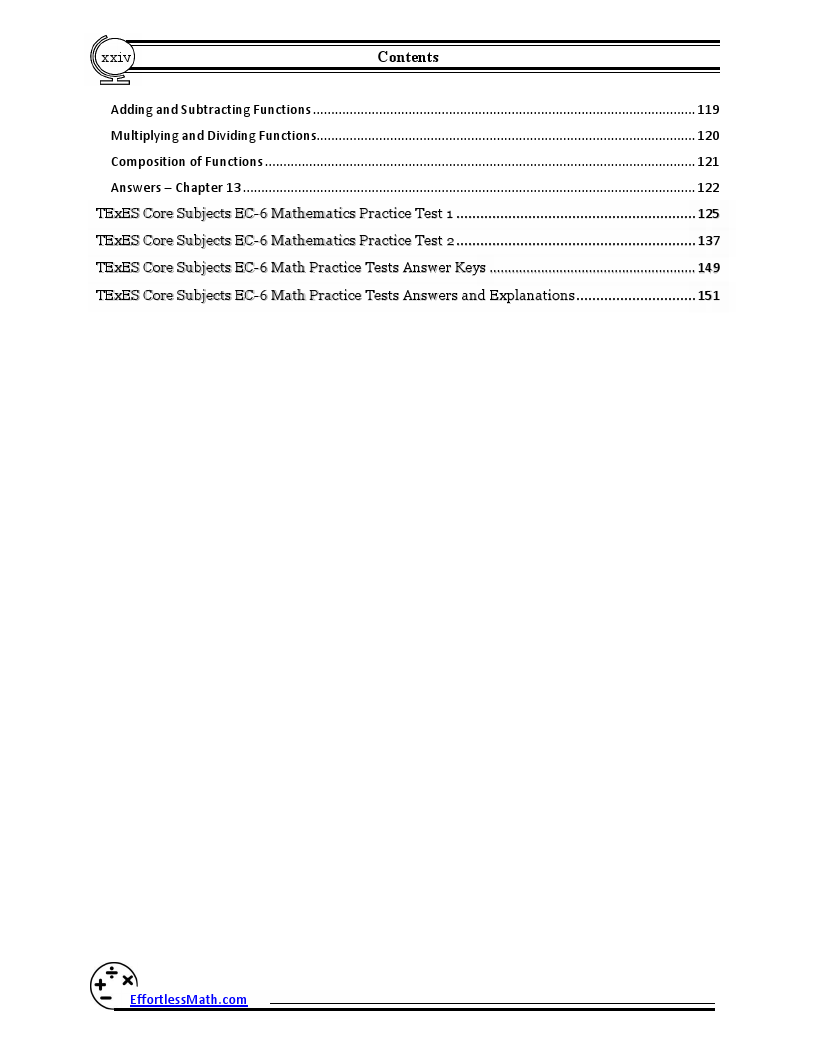 TExES Core Subjects EC-6 Math Exercise Book: A Comprehensive Workbook ...