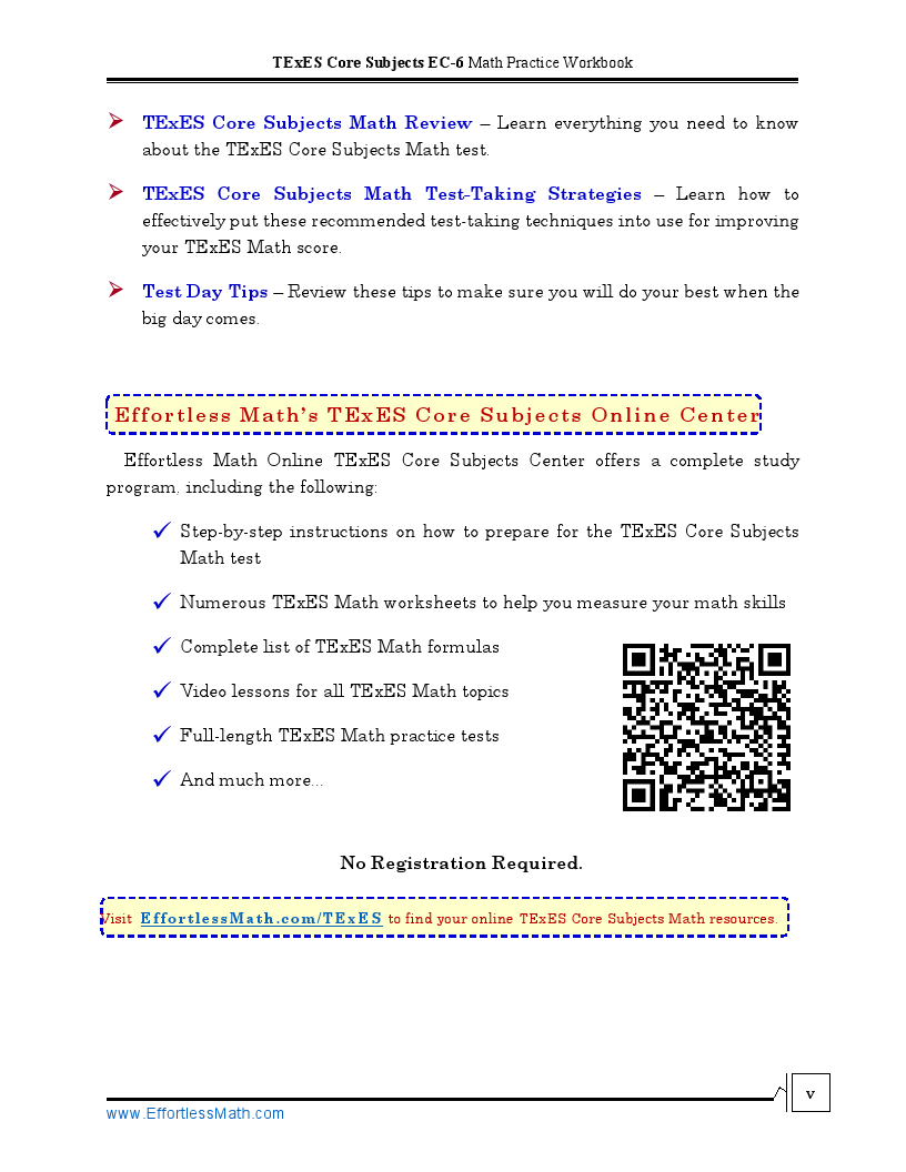 TExES Core Subjects EC-6 Math Practice Workbook 2024: The Most ...