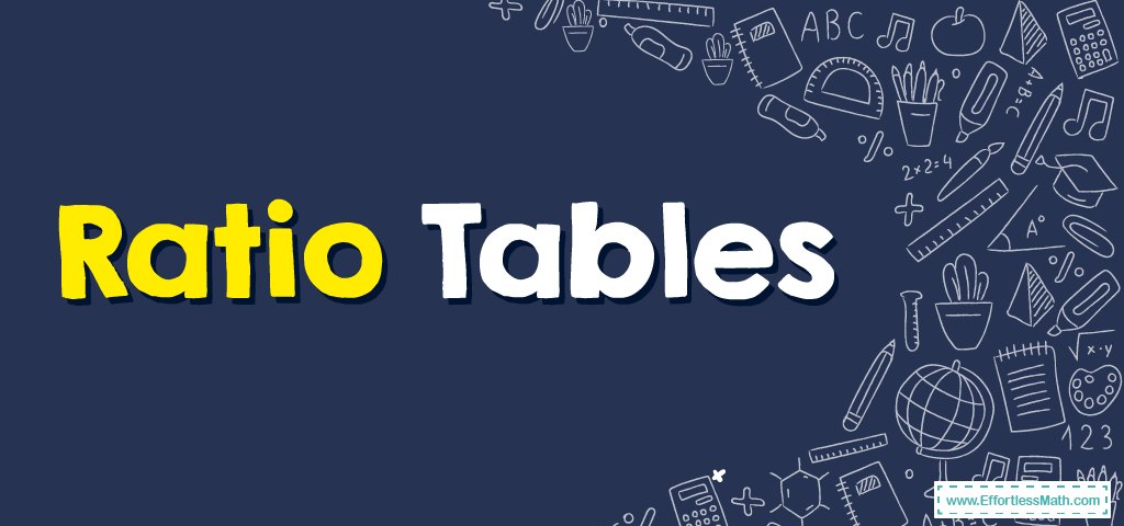 Ratio Tables - Effortless Math: We Help Students Learn to LOVE Mathematics