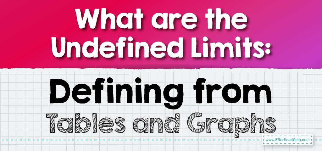What are the Undefined Limits: Defining from Tables and Graphs ...