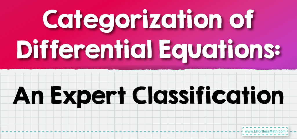 Categorization of Differential Equations: An Expert Classification ...