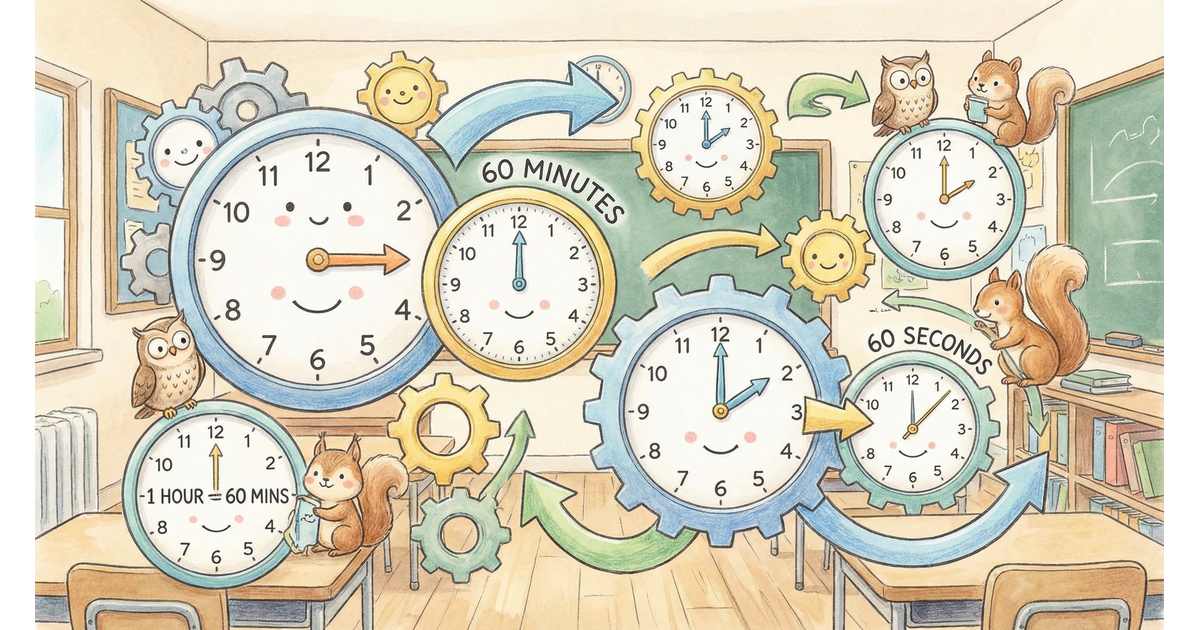 Time Conversions for 5th Grade: Hours, Minutes, Seconds - Effortless ...