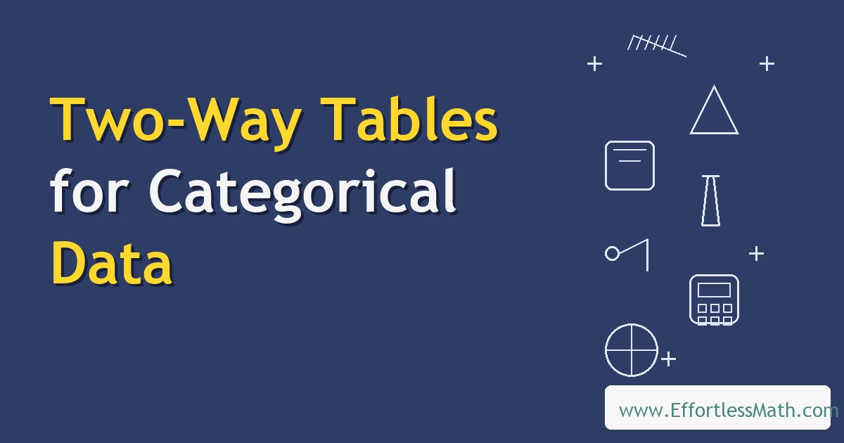 Two-Way Tables for Categorical Data: Complete Guide with Video and ...