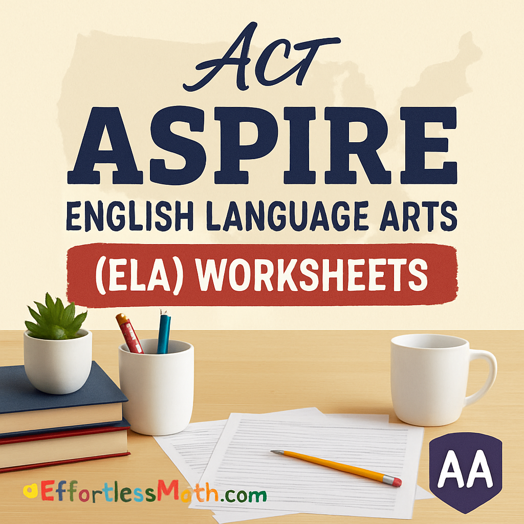 Free Grade 4 English Worksheets for ACT Aspire Students | Effortless Math