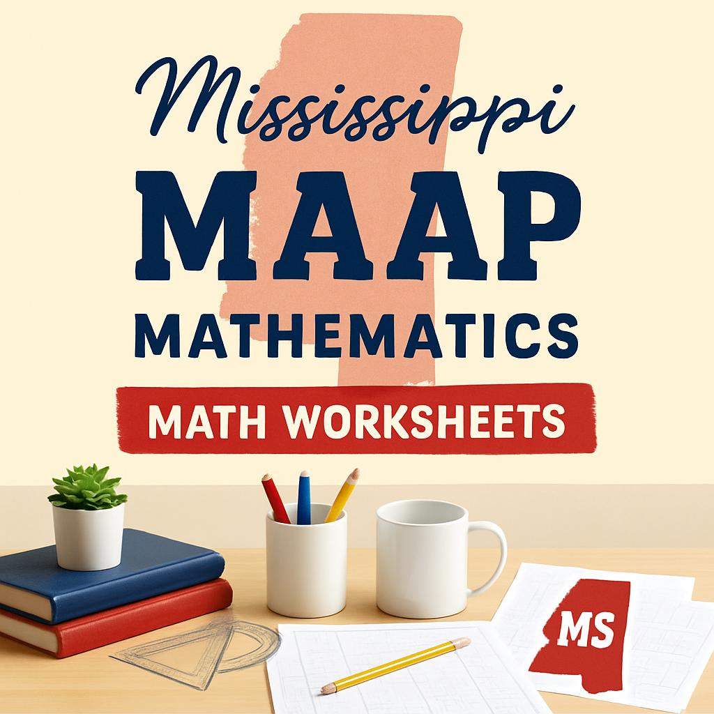 49 Free Grade 5 Math Worksheets for Mississippi MAAP Prep, Built Around ...