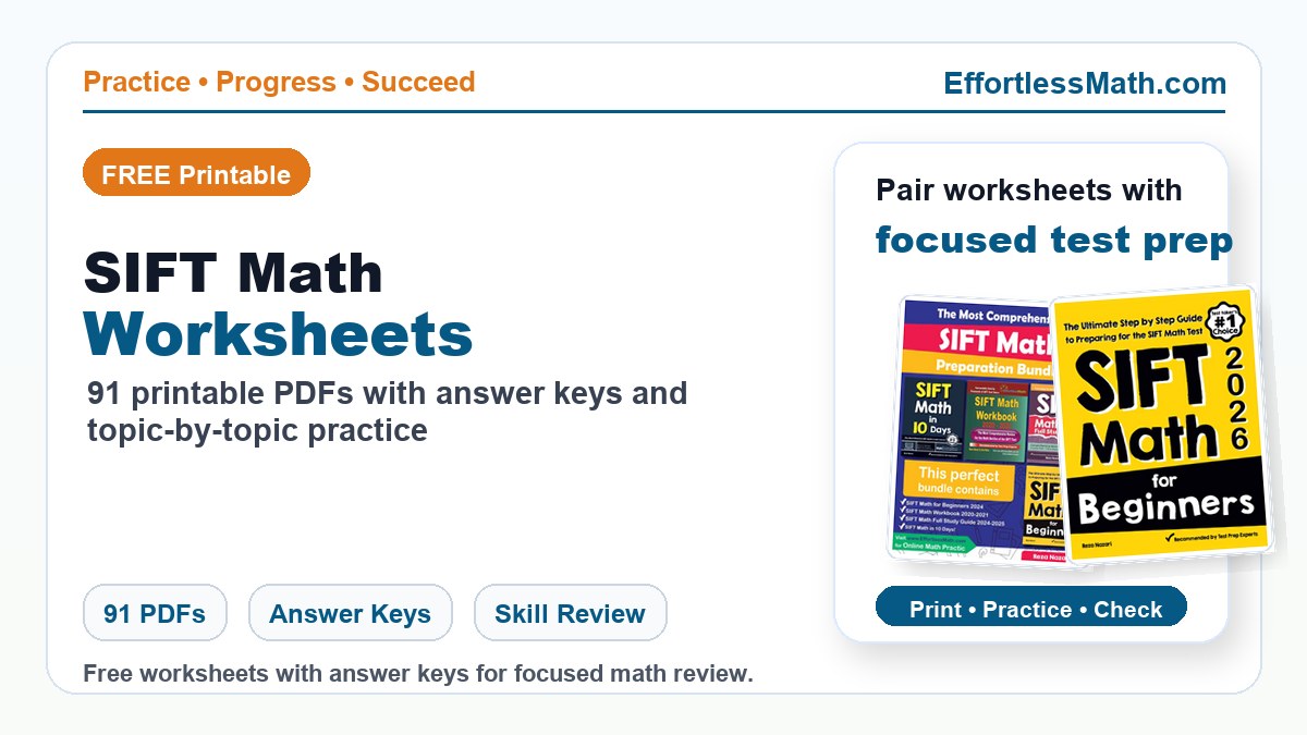 The Best SIFT Math Worksheets: FREE & Printable | Effortless Math
